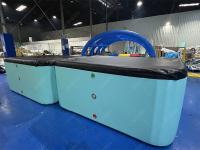 China Commercial Custom Color Pvc Dwf Kids Pool With Cover Inflatable Pool Drop Stitch Fabric Swimming Water Pool for sale