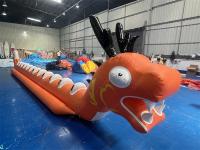 China Water Toys Game Sea Dragon Shape Single Tube 12 Persons Inflatable Banana Boat Flying Boat for sale