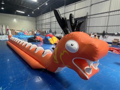 China Water Toys Game Sea Dragon Shape Single Tube 12 Persons Inflatable Banana Boat Flying Boat for sale