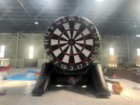 China 4.5mH High Quality Inflatable Football Darts Inflatable Soccer Darts Foot Dartboard With Velcro Balls for sale