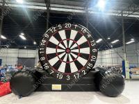 China Commercial PVC Inflatable Outdoor Dartboard Airtight Shooting Target Inflatable Football Dart Game for Kids Adults for sale