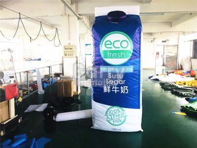 China PVC Tarpaulin Inflatable Advertising Products , Inflatable Model Milk Bottle For Outdoor for sale