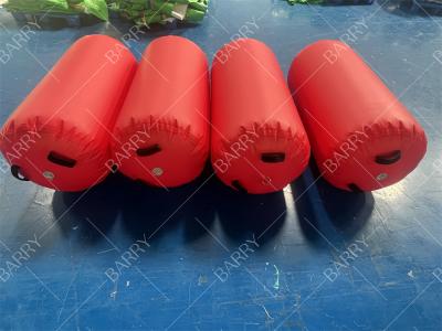 China Wholesale Gymnastics Inflatable Air Barrel Roller Air Spot Balance Cylinder With Pump Set for sale