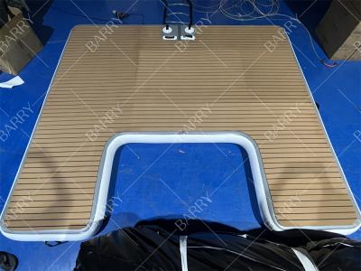 China 3m Drop Stitch Yacht Pontoon For Beach And Lake Inflatable Floating Dock Platform for sale