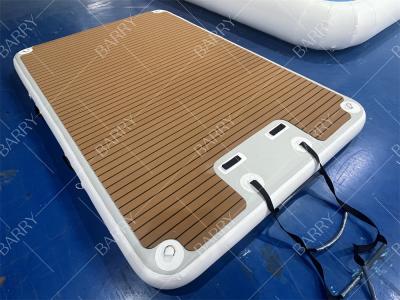 China 3x2x0.2m Inflatable Floating Water Jet Ski Dock Floats Platform With Ladder for sale
