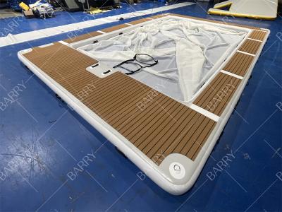 China Summer Drop Stitch Tube Inflatable Jellyfish Yacht Pool Inflatable Sea Swimming Pool With Net for sale