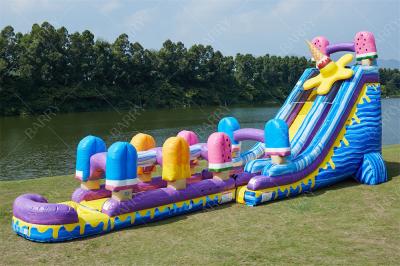 China Amazing 24 ft Ice Cream Inflatable Slide Inflatable Water Slide for Sale for sale