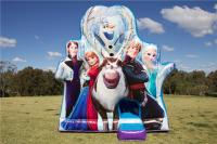 China Indoor Or Outdoor Inflatable Bouncer , Frozen Team Kids Jumping Castle With PVC Tarpaulin for sale