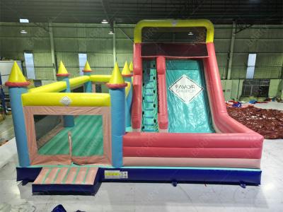 China Customizable Favor Church Themed Inflatable Bouncy Castle with Slide & Play Area for sale