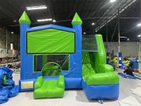 China Green Jumping Castle Customizable Castle Inflatable Bounce & Slide Combo for sale