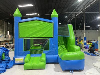 China Green Jumping Castle Customizable Castle Inflatable Bounce & Slide Combo for sale