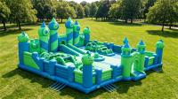 China Commercial Grade Dinosaur Inflatable Playground - Large Bounce Castle With Obstacle Course & Slide, Perfect For Party Rentals, Amusement Parks & Events for sale