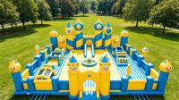 China Magical Purple Castle Inflatable Fun City | All-in-One Bounce & Obstacle Course with Giant Slide | Commercial PVC for High-Traffic Venues & Party Rentals for sale