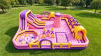 China Neon Party Inflatable Fun City | All-in-One LED Light Bounce & Obstacle Course with Slide | Commercial PVC for Night Markets, Mall Events & Themed Parties for sale
