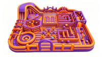 China Neon Party Inflatable Fun City | All-in-One LED Light Bounce & Obstacle Course with Slide | Commercial PVC for Night Markets, Mall Events & Themed Parties for sale