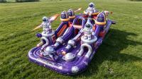 China Purple Galaxy Astronaut Inflatable Playground | Educational Themed Bounce Castle With Slides & Planetary Obstacles | Commercial PVC For School & Museum Events for sale