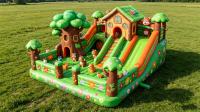 China Jungle Treehouse Inflatable Bounce House with Slides | Commercial Kids Party Combo for sale