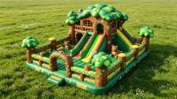 China Jungle Treehouse Inflatable Bounce House with Slides | Commercial Kids Party Combo for sale