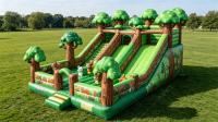 China Commercial Forest Animal Inflatable Obstacle Course with Slides | Kids Party Combo for sale