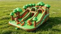 China Commercial Forest Animal Inflatable Obstacle Course with Slides | Kids Party Combo for sale