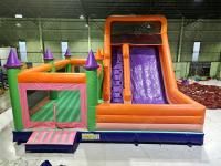 China Colorful Princess Castle Inflatable Bounce House with Slide – Commercial-Grade Kids’ Party Jumper for sale