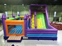 China Colorful Princess Castle Inflatable Bounce House with Slide – Commercial-Grade Kids’ Party Jumper for sale