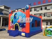 China Customized Seaworld Theme Inflatable Bouncer For Kids / Blow Up Jumping Castle for sale
