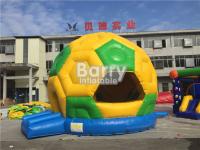 China Commercial Inflatable Football Bouncer , PVC Tarpaulin Soccer Blow Up Bounce House for sale