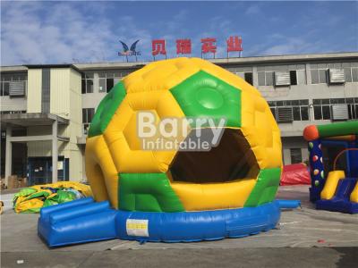 China Commercial Inflatable Football Bouncer , PVC Tarpaulin Soccer Blow Up Bounce House for sale