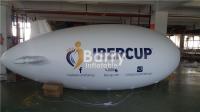 China 4m Flying Inflatable Advertising Products Blimp Shape Helium Balloon Fire Resistance for sale