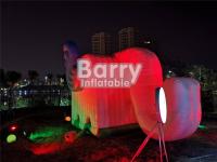 China Durable Outdoor Elephent Shape Inflatable Advertising Tent With LED for sale