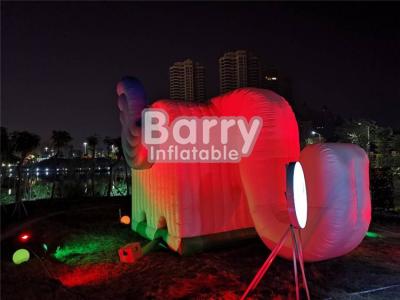 China Durable Outdoor Elephent Shape Inflatable Advertising Tent With LED for sale