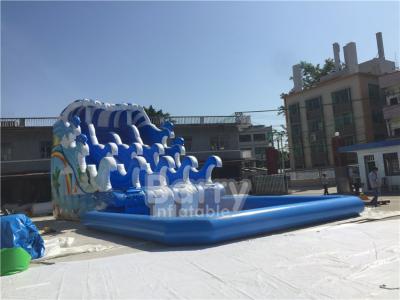 China Outdoor Wave Inflatable Water Pool  / Water Sport Games PVC Tarpaulin Material for sale