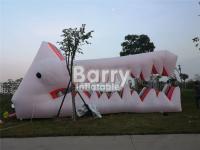 China Commercial Oxford Cloth LED Inflatable Advertising Products For Event White Color for sale