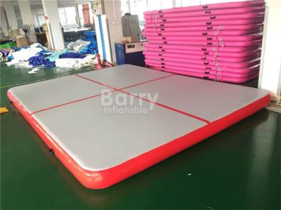 China Indoor And Outdoor Red Air Track Gymnastics Mat / Inflatable Gym Mattress for sale