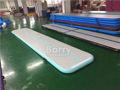 China Blue 4m Air Track Gymnastics Mat , Drop Stitch Tumbling Air Track for sale