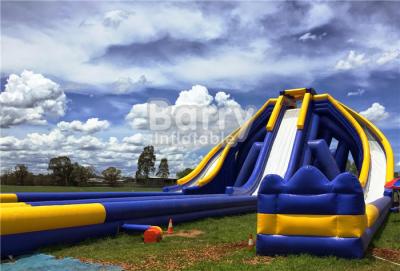China Giant Inflatable Water  , Long Inflatable Trippo Water Slide For Kids And Adults for sale