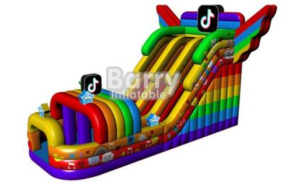 China Commercial Custom 0.55mm PVC Inflatable Bounce House Combo With Slide for sale