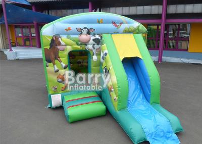 China Outdoor Toddlers Farm Theme Animals Inflatable Jump Combo Bouncer for sale