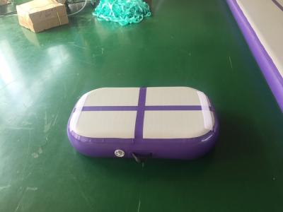 China Professional Air Jumping Track Purple Inflatable Air Board Air Block For Gymnastics for sale