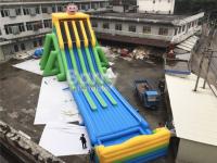 China Commercial Grade 4 Lanes Wet Giant Inflatable Water Slide For Big Event for sale