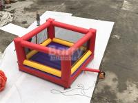 China Ultimate Red And Yellow Kids / Adults Inflatable Sports Games Giant Bouncy Boxing With Gloves for sale