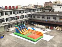 China 0.55mm PVC Tarpaulin Inflatable Combo Slide With Air Jump Game For Kids Playground for sale