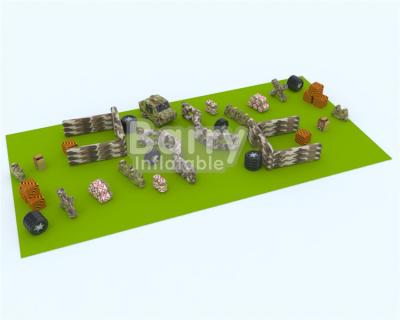 China Professional Inflatable Sports Games , Inflatable Paintball Bunker With 0.55 PVC Material for sale