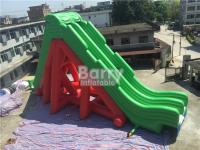 China Customized PVC Double Lanes Giant Inflatable Water Slide For Aqua Park for sale