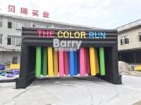 China Customized Inflatable Interactive Games With Obstacle Color Run / Inflatable Sports Games for sale