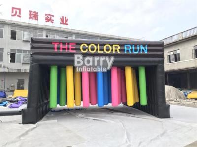 China Customized Inflatable Interactive Games With Obstacle Color Run / Inflatable Sports Games for sale