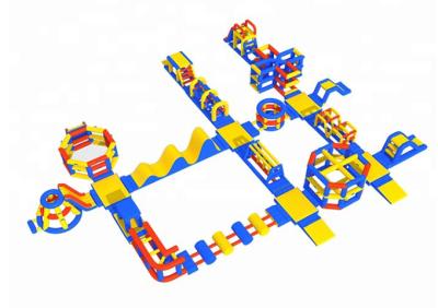 China Floating Inflatable Water Park Entertainment Wake Island Inflatable Aqua Park For Beach for sale