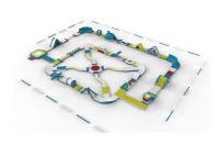 China 65 Man Inflatable Theme Park For Family Amusement 10 Ft Height for sale
