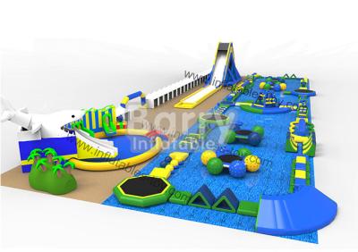 China Big 60 People Sports Park , Resort Inflatable Floating Water Park For Summer for sale
